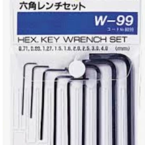 Jual Hex Key Wrench Set Hozan W-99 Kunci L Kecil Jepang Kualitas Terbaik | Shopee Indonesia