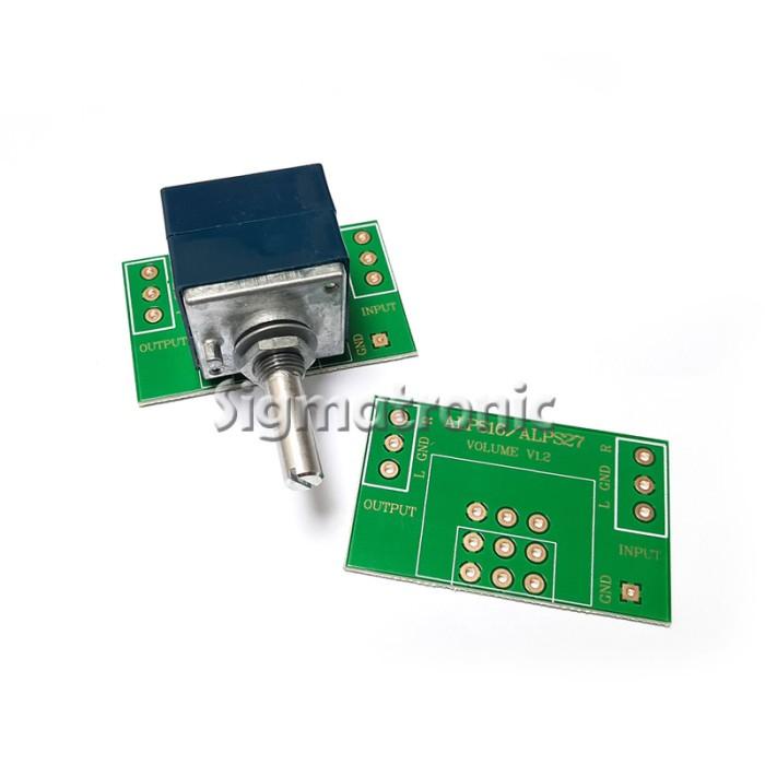 Jual Alps Rk27 Blue Velvet Stereo Log Potentiometer 100K 100Kax2 ...