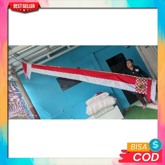 Jual Bendera Umbul2 Warna Warni Katun Bwndera Kain 17 An Bendera Merah ...