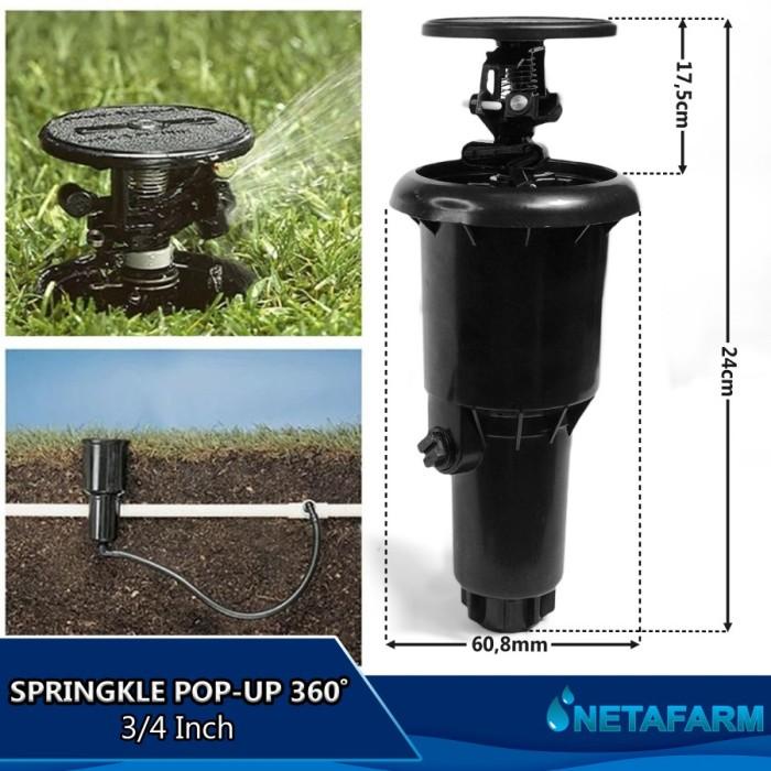Jual Sprinkler Pop-Up Auto Rotating 360 1/2" 3/4" Sd1501 - 1 Pcs ...