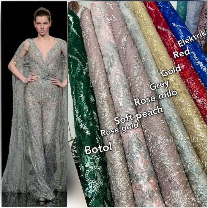 Jual Bahan/kain tile elisaab mutiara/kain tile terbaru/harga setengh ...