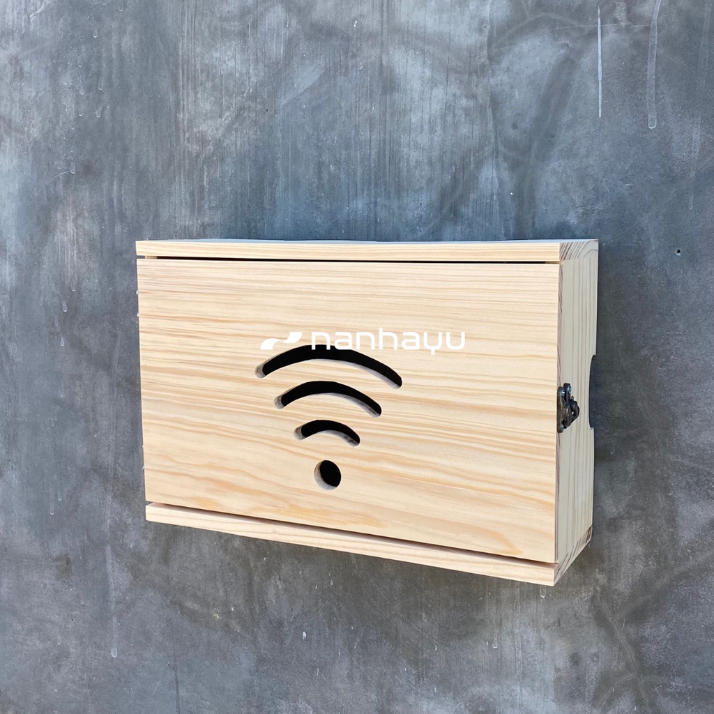 Jual Nanhayu Swifi - Box Cover Set Top Box Dan Router Wifi Kayu ...