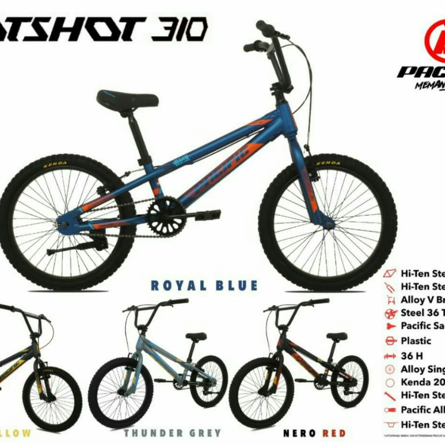 Jual sepeda anak BMX 20 PACIFIC HOTSHOT RX 310 BIASA ORIGINAL GARANSI 5 ...