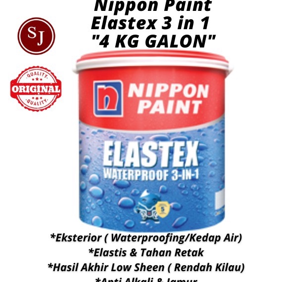 Jual TREN TERBARU!. Cat Elastex 4kg / Elastex 4 kg / Nippon Paint ...