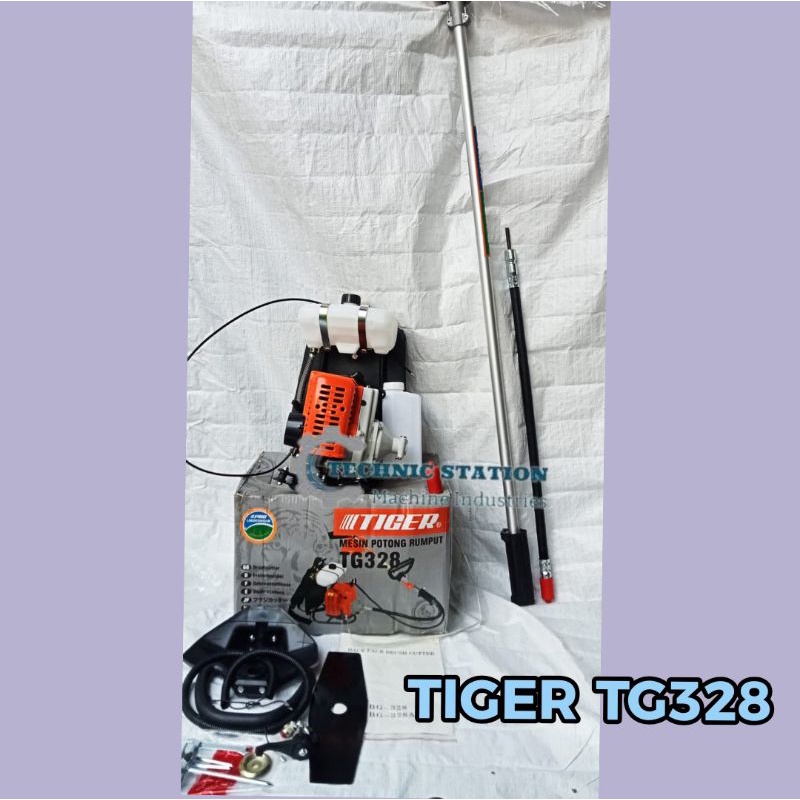 Jual Mesin Potong Rumput Gendong 2 tak TIGER TG 328 brush cutter TG328 ...