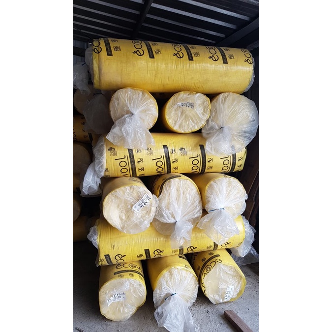 Jual Glasswool (Peredam Suara) Ecowool Untuk Atap / Dinding 1,20 M X 30 ...