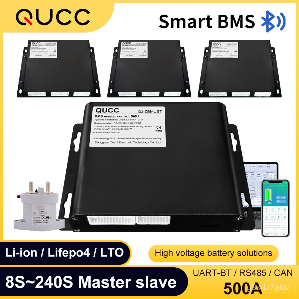 Jual &Qucc Li-ion Lifepo4 LTO 40S 60S 240S Master Slave 96V 144V 216V ...