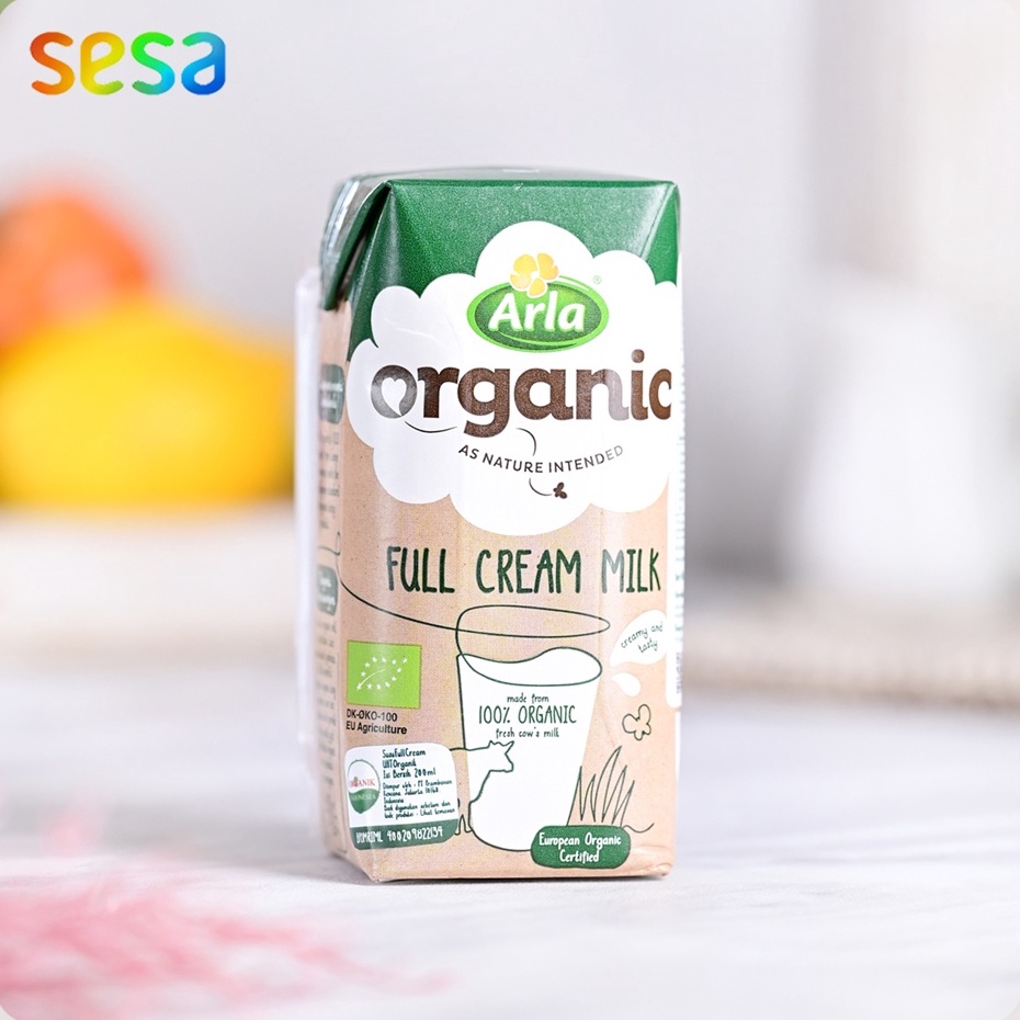 Jual PROMO TERPOPULER Arla - Organic Full Cream Milk UHT 200 ml (Susu ...