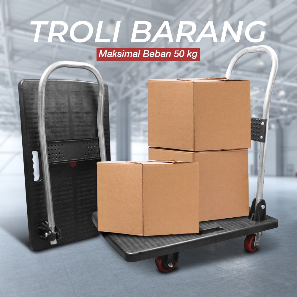 Jual Troli Barang Lipat Trolley Folding Cart Portable angkut Mudah Kuat ...