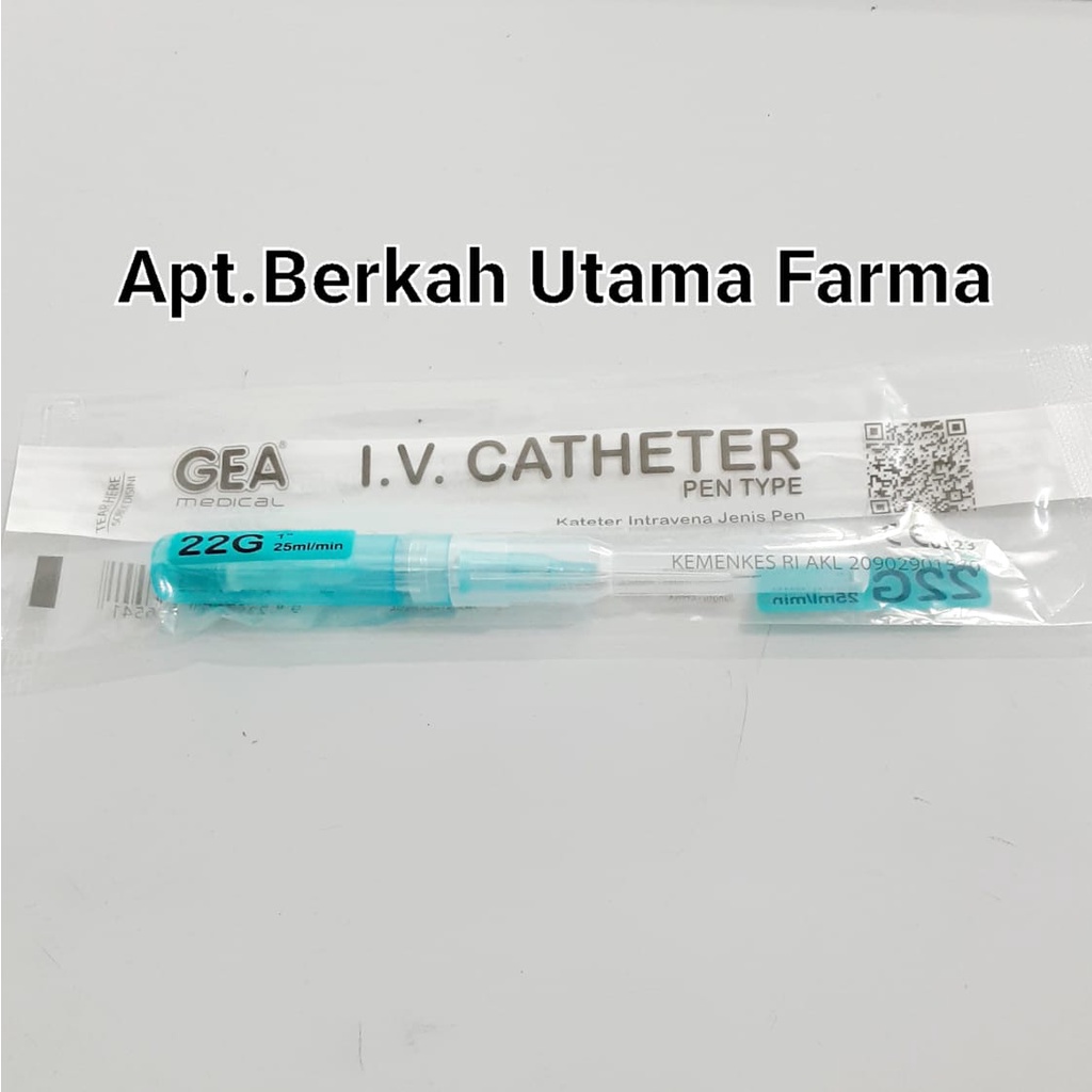 Jual jarum infus 22 Gea /Abocath / Catheter Gea 22 (BIRU) | Shopee ...