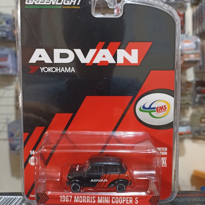 Jual MUST HAVE!! GREENLIGHT ADVAN YOKOHAMA 1967 MORRIS MINI COOPER S ...