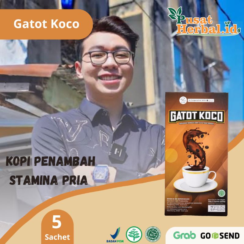 Jual Kopi Gatot Koco Penambah Stamina Rekomendasi Dr. Richard Lee 1 Box 5 Sachet Halal & Bpom ...