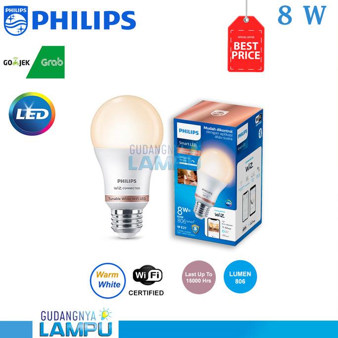 Jual Philips Lampu Smart WiFi LED 8W With Bluetooth - Tunable White ...