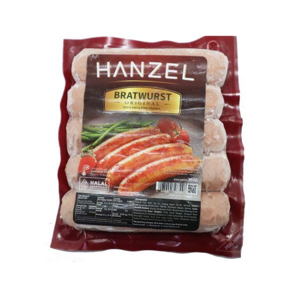 Jual HANZEL BRATWURST ORIGINAL 360 GR - SOSIS | Shopee Indonesia