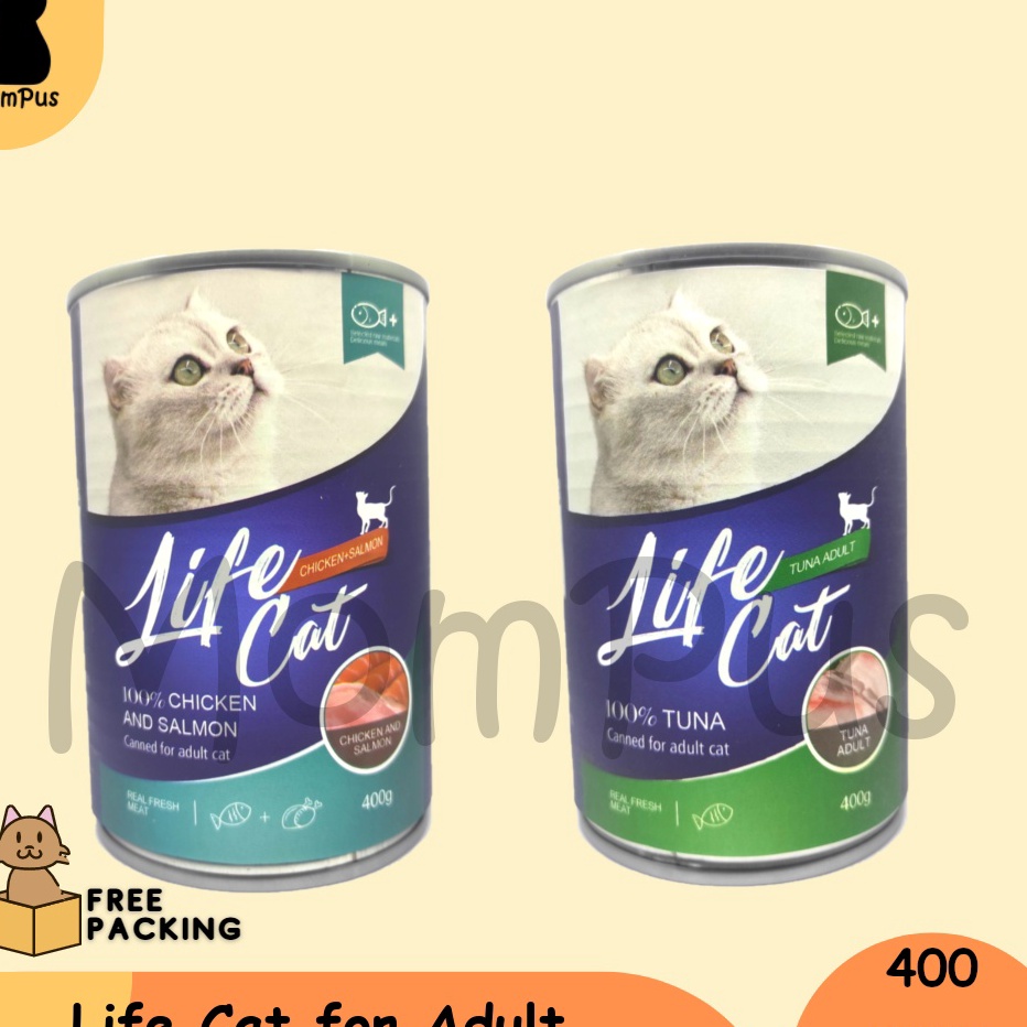 Jual Produk Life Cat Kaleng ADULT 400gr Tuna / Chicken Salmon - makanan ...