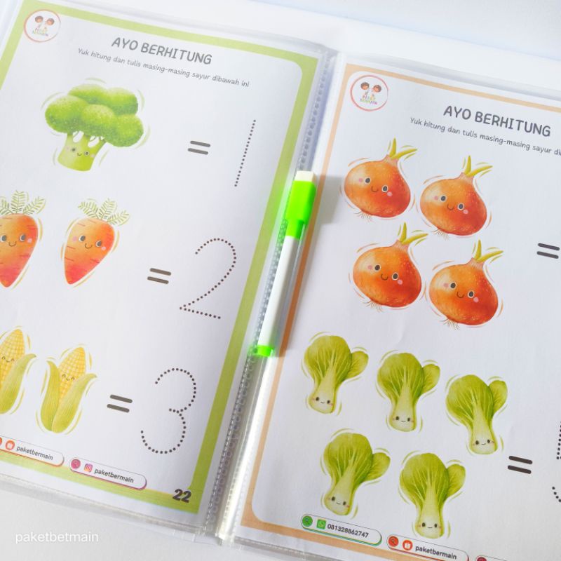 Jual Worksheet tracing Angka dan berhitung, Tracing angka, Worksheet ...