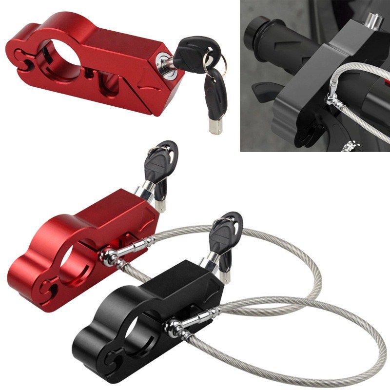Jual Moto Safety Locks Helmet Lock Motorcycle Handlebar Lock Fit Grip ...