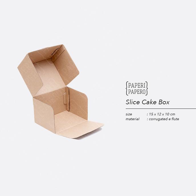 Jual >>>>>] Slice Cake Box - Kotak Snack Kue Cemilan (15 x 12 x 10 cm ...