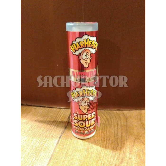 Jual Permen Warheads War Heads Watermelon Super Sour Spray Candy 20 Ml ...