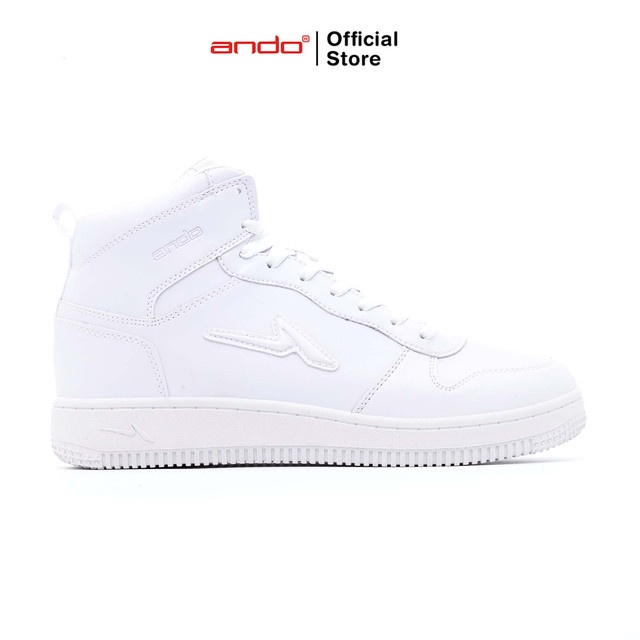 Jual Ando Official Sepatu Sneakers Tricks High Pria Dewasa - Putih ...
