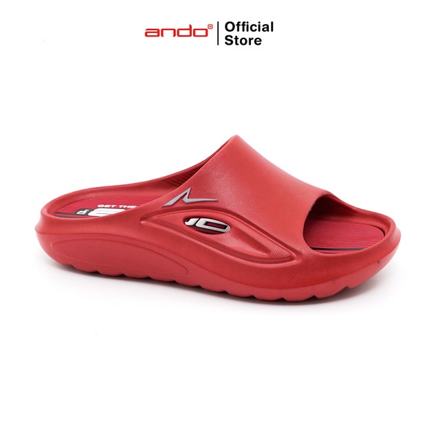 Jual Ando Official Sandal Selop Slip On Dynamo Pria Dewasa - Merah ...