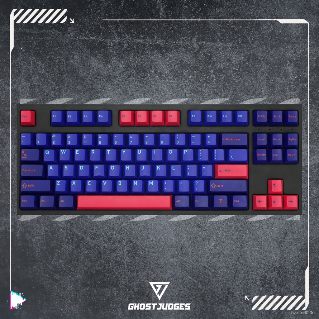 Jual &GJ PBT Doubleshots Neon Light Keycap Set For Mechanical Keyboard ...