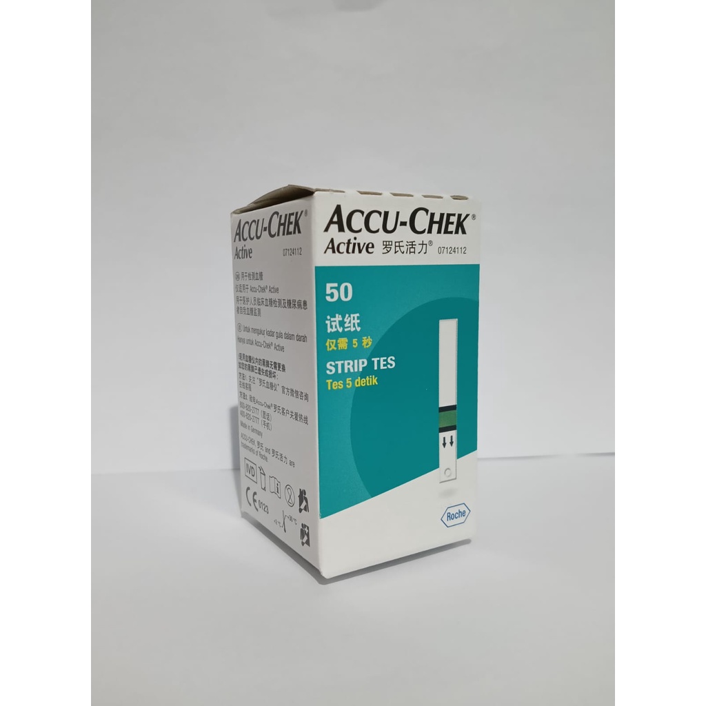Jual Accu-chek active Strip Gula Darah Glucose / Accu check / Accuchek ...