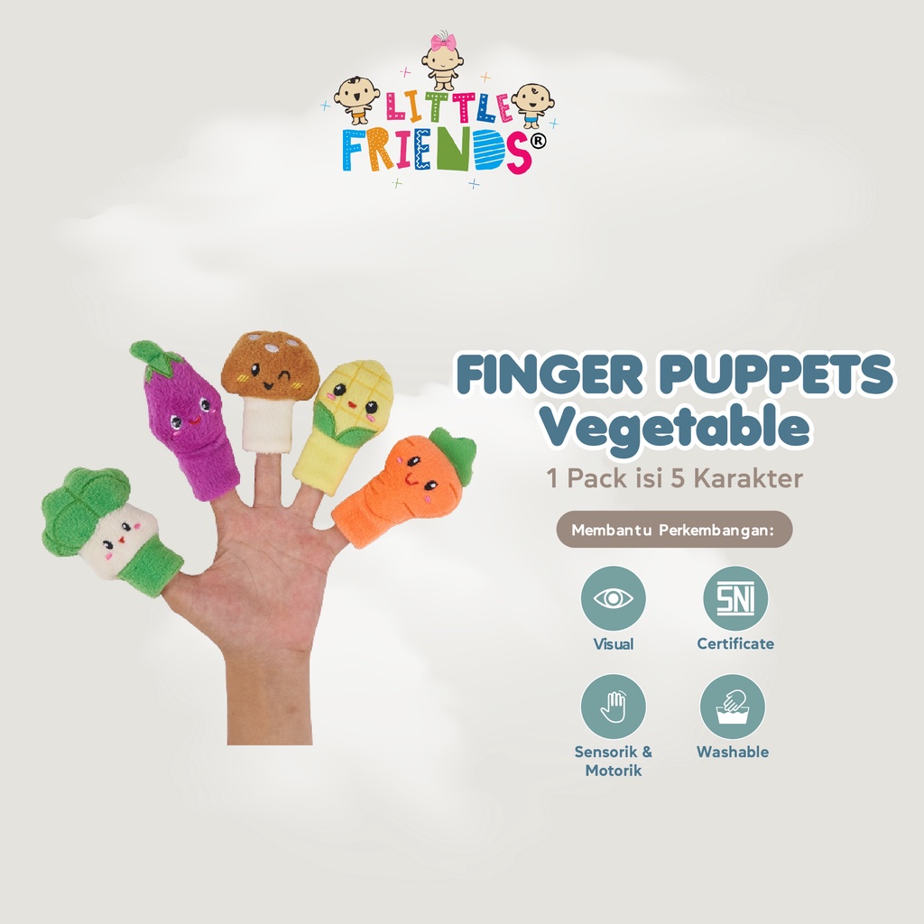 Jual Boneka Jari Mainan Anak Finger Puppet Karakter Vegetable/Sayuran ...