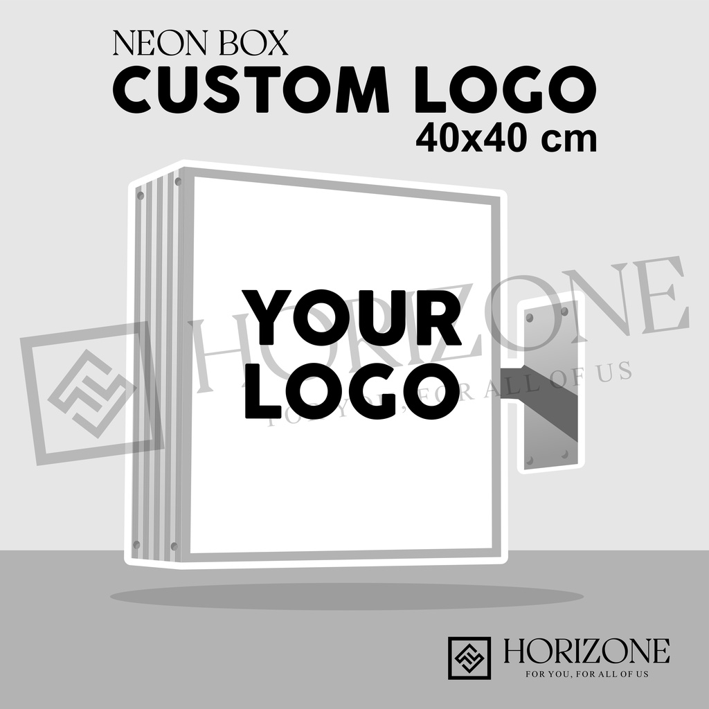 Jual Neon Box Akrilik Custom Logo 40x40 Cm | Shopee Indonesia