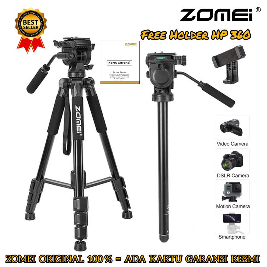 Jual Zomei Q310 Monopod Tripod 2 in 1 Kamera DSLR Camcorder dan ...