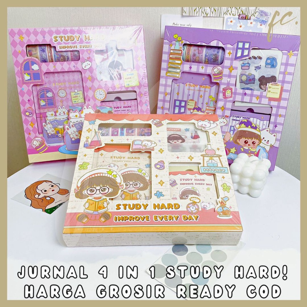 Jual Paket Jurnal Set 4 in 1 Agenda / Gift Box Hampers / Hadiah ...