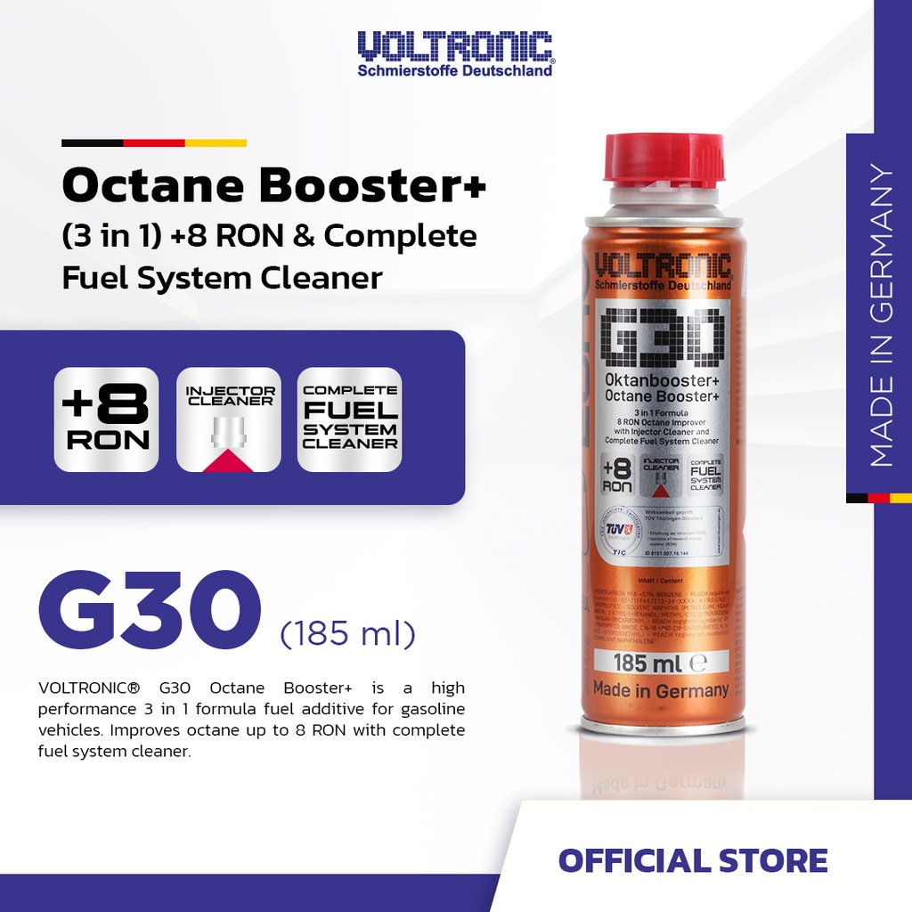 Jual VOLTRONIC G30 - Octane Booster+ (2 in 1) 8 RON & Complete Fuel System Cleaner - Cairan ...
