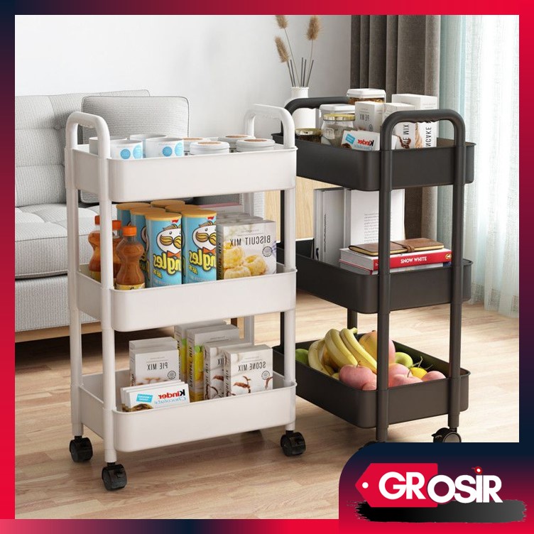 Jual Grosir - H1065 Rak Troli 3 Tingkat / Rak Susun Serbaguna / Troli ...