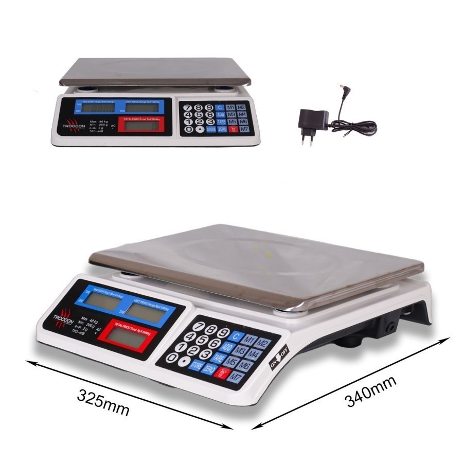 Jual Timbangan Buah Digital 40KG/ Digital Computing Scale 40kg Double Display | Shopee Indonesia