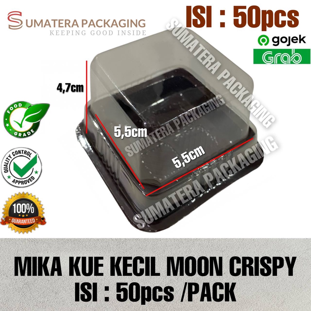 Jual MIKA KUE MINI MOON CRISPY ISI 50pcs KUE KECIL BROWNIES | Shopee ...