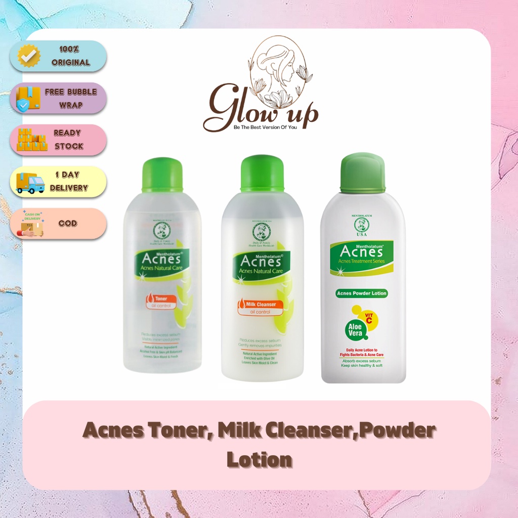 Jual ACNES Natural Care Oil Control Series Milk Cleanser/ Toner ...
