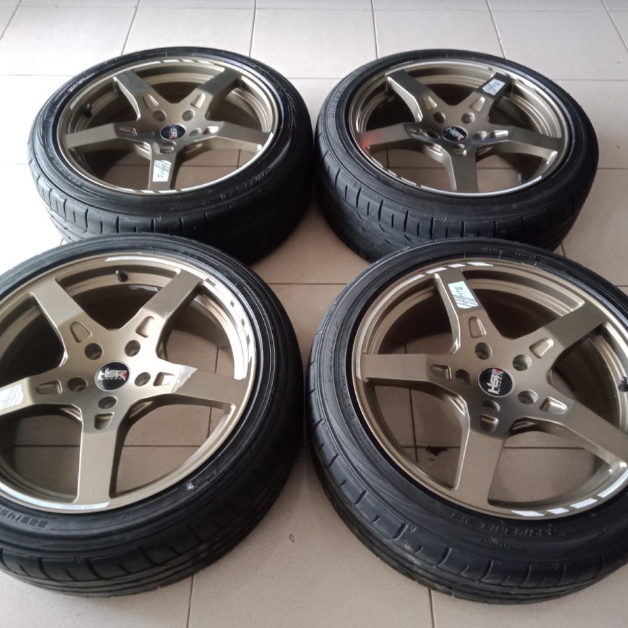 Jual Velg Mobil Bekas Ring 18 Lubang 5 PENTE HSR R18X8 5X114,3 BAN 225 45 R18 | Shopee Indonesia