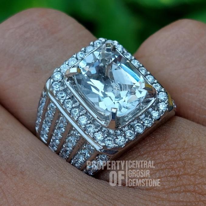 Jual Batu Permata Asli Natural White Topaz | Shopee Indonesia