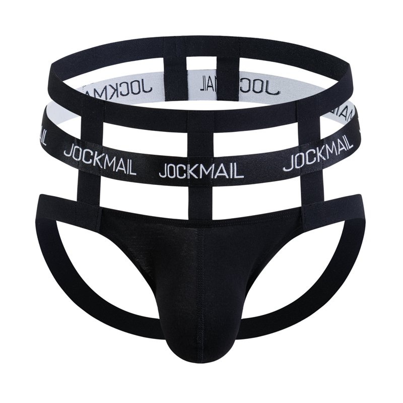 Jual Jockmail Sexy Men Bondage Underwear Jockstrap Mesh String Hollow