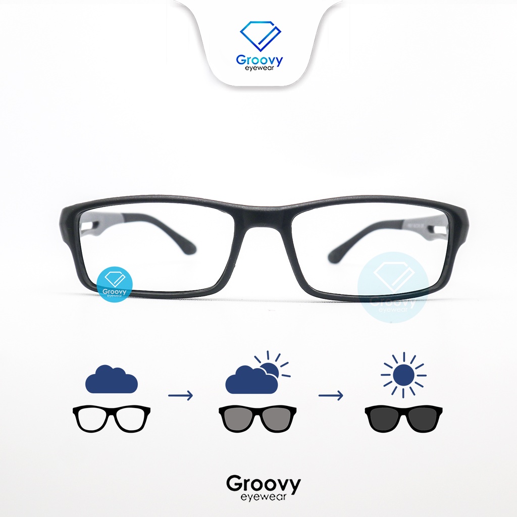 Jual Groovy Eyewear - Kacamata Arkha Minus Photocormic Bluecromic ...