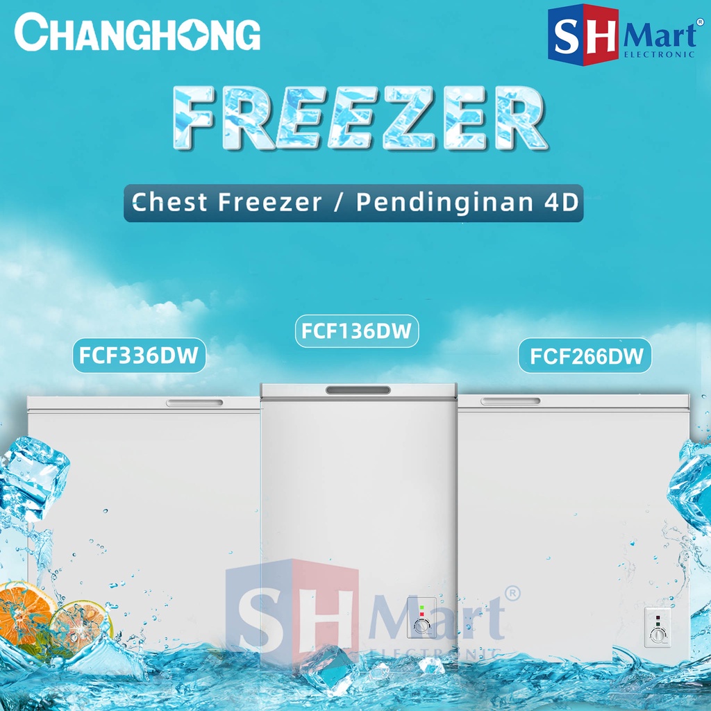 Jual CHEST FREEZER CHANGHONG 110 LITER FCF-136DW / 210 LITER FCF-266DW ...
