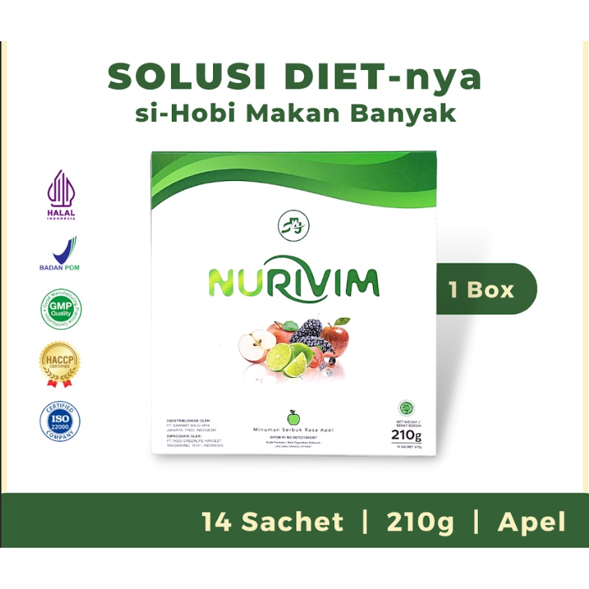 Jual Minuman Pelangsing Nurivim Apel 1 Box | Shopee Indonesia