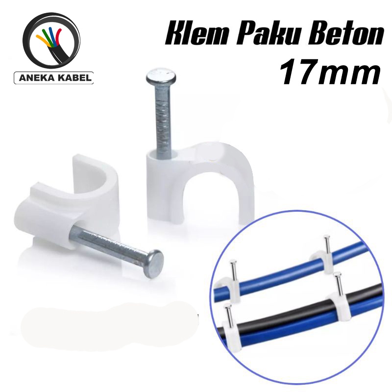 Jual Klem Kabel Listrik / Klem Paku Beton / Klem Kabel Putih SNI ...