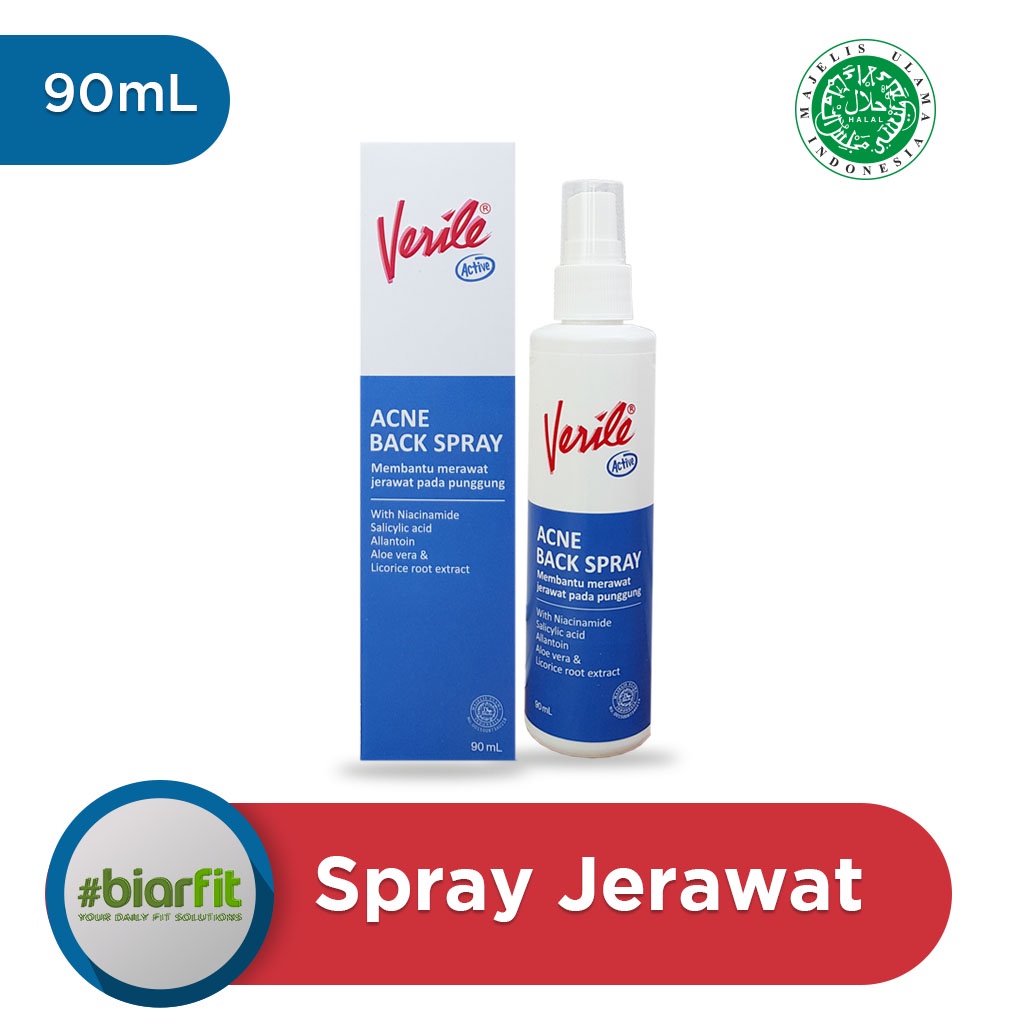 Jual Verile Acne Back Spray Active | Shopee Indonesia