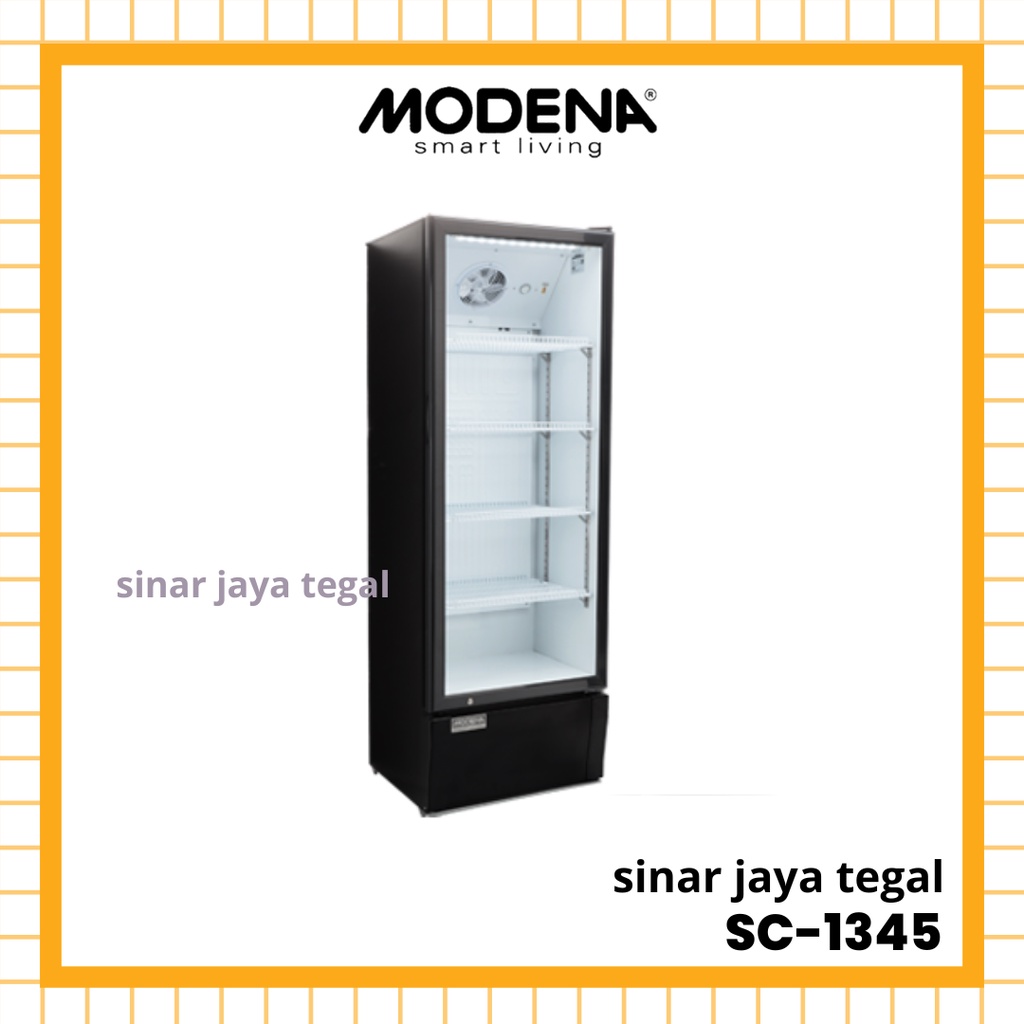 Jual SHOWCASE MODENA SC-1345 - 340 LITER | Shopee Indonesia