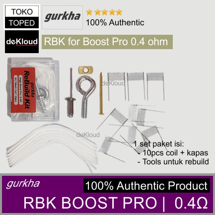 Jual Gurkha RBK for Aegis Boost Pro 0.4 ohm Coil | Rebuild Kit 0,4 P ...