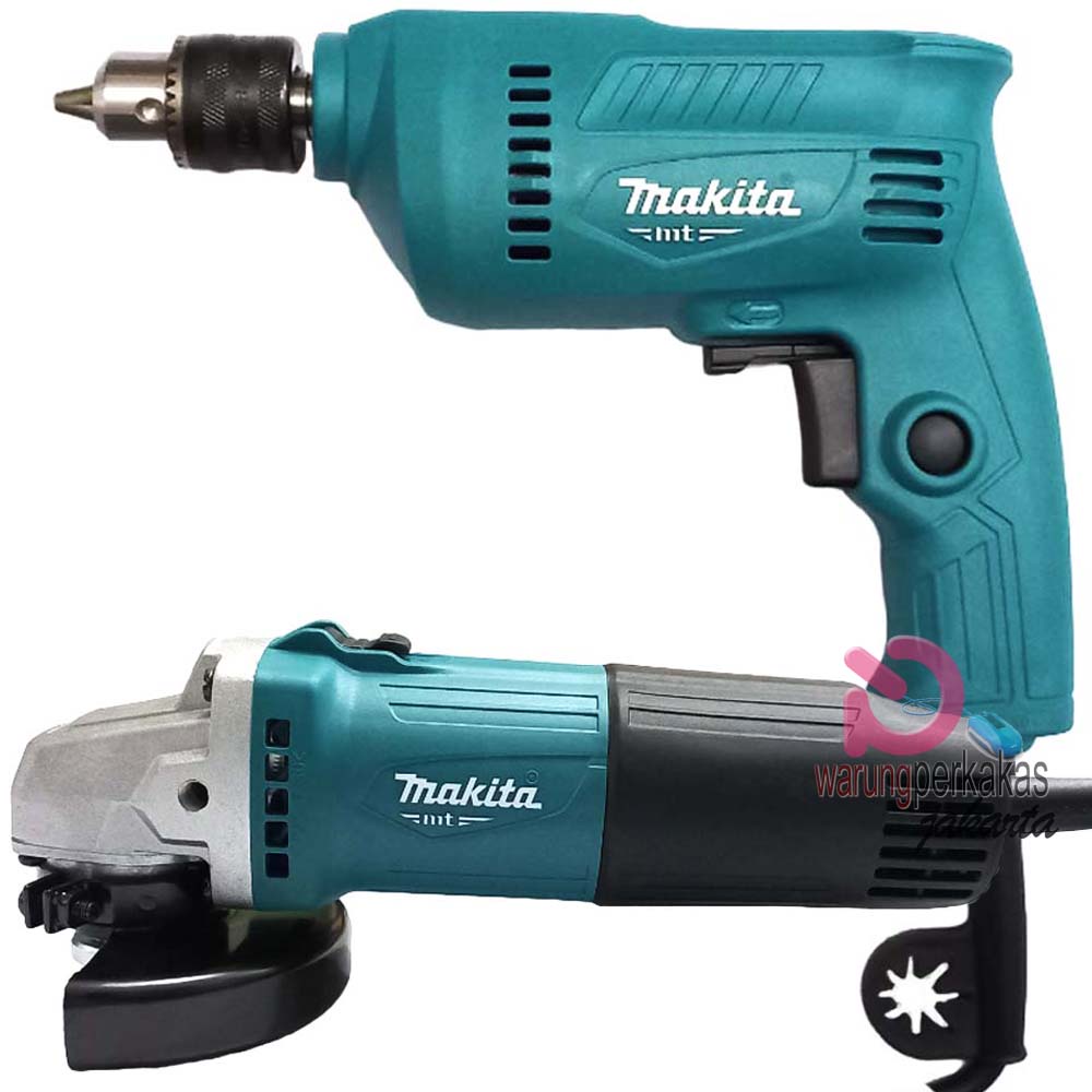Jual Paket MAKITA Mesin Bor M0600B 10mm Plus Mesin Gurinda M0900B 100mm ...