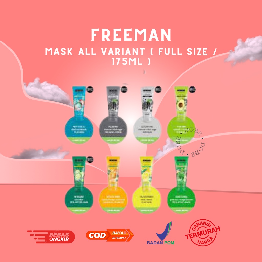 Jual FREEMAN MASK ALL VARIANT ( FULL SIZE / 175ml ) | Shopee Indonesia