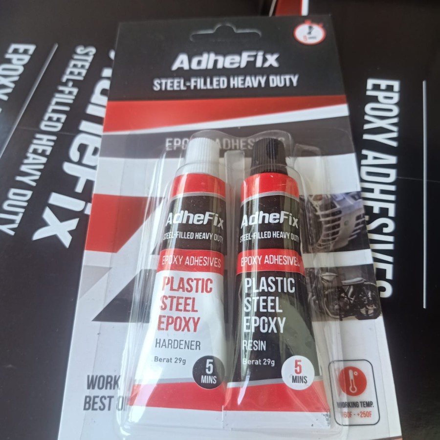 Jual Lem Epoxy Adhefix 5 Menit Lem Besi Campur 5 Menit Bukan Dextone ...