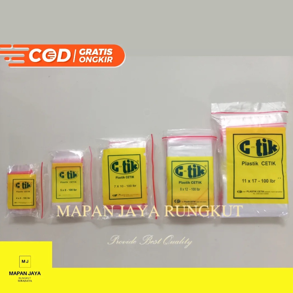 Jual Plastik Klip isi 100 lembar Cetik Ctik Plastik Sambal Saos Makanan ...